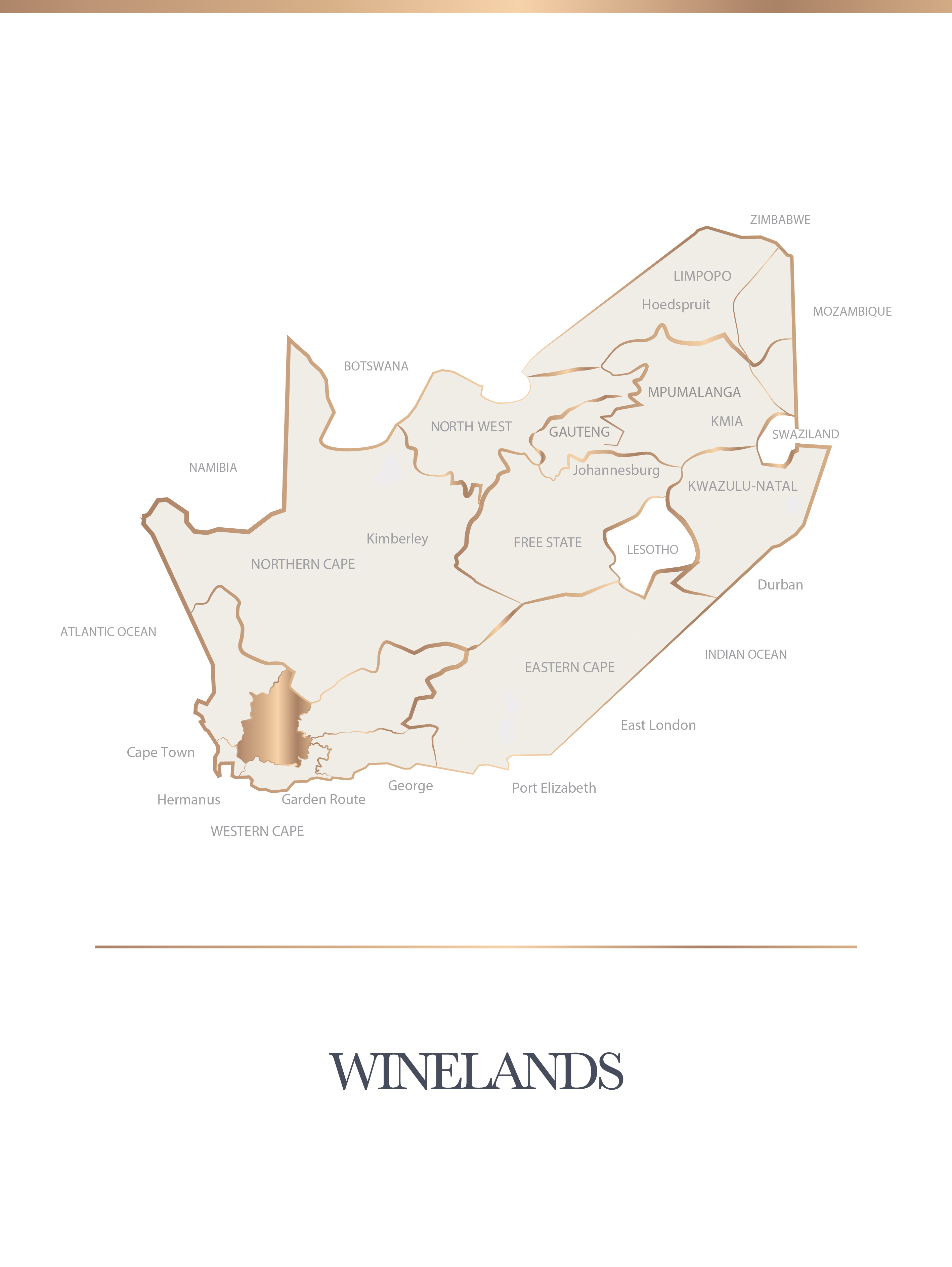 Winelands Maps - ADORE Africa